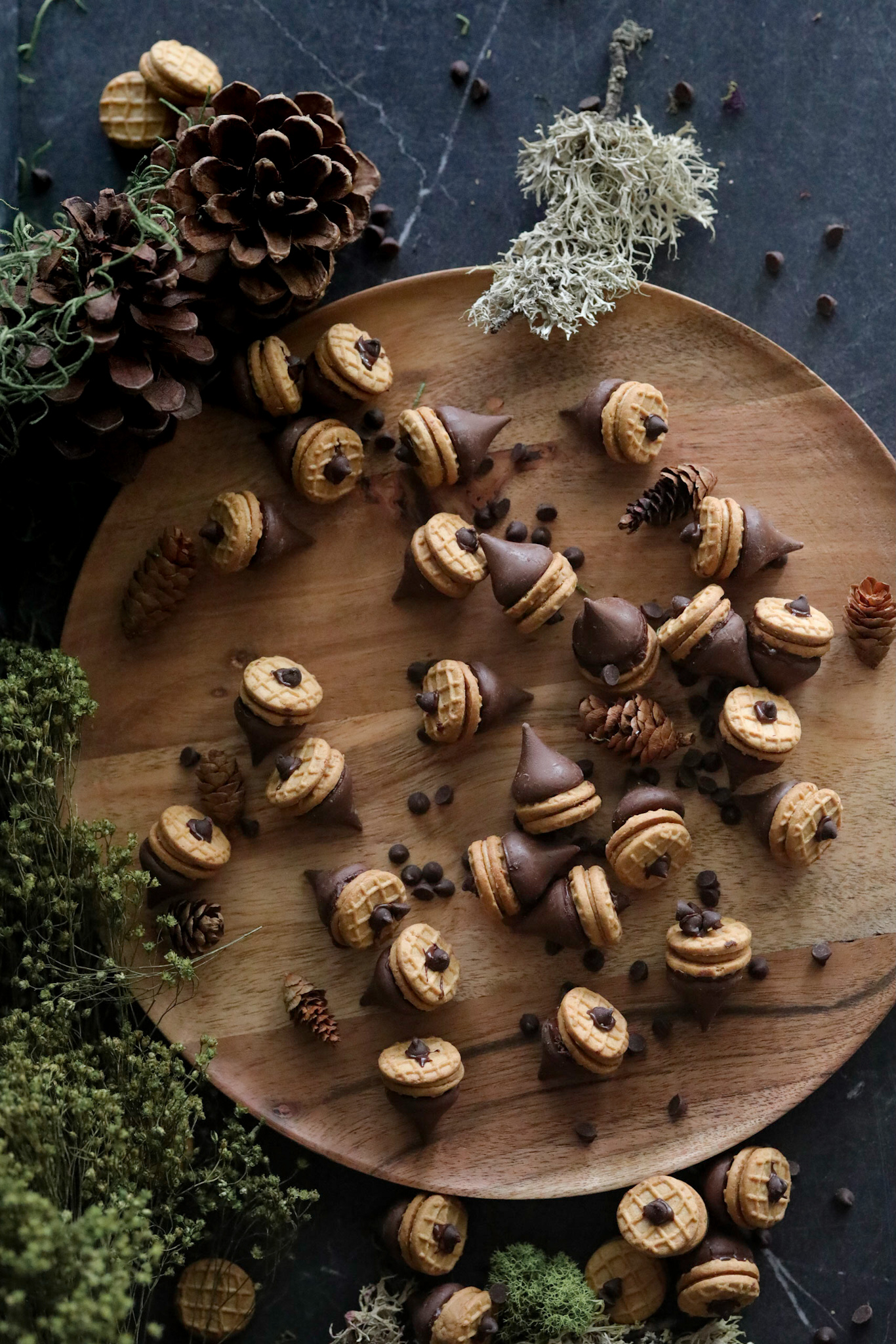 Peanut Butter Chocolate Acorns {Easy Fall Snacks} | Grab the Mangos
